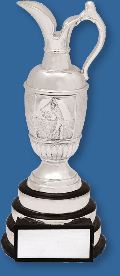 Golf Trophy Generic Metal. Silver Cup Series. Can be engraved.