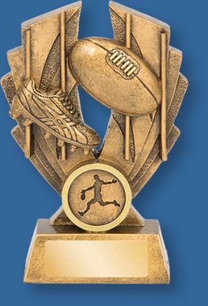 Aussie Rules Trophy Generic Bronze Resin. Hawk Series. Can be engraved.