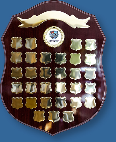 817-6WGeS9G Perpetual Woodgrain Shield with Gold Plates • Sydney Awards ...