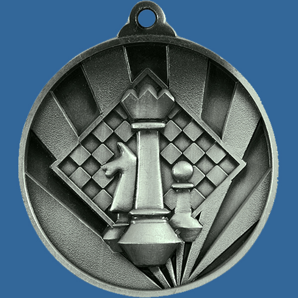 1076-43Se Chess Medal Silver