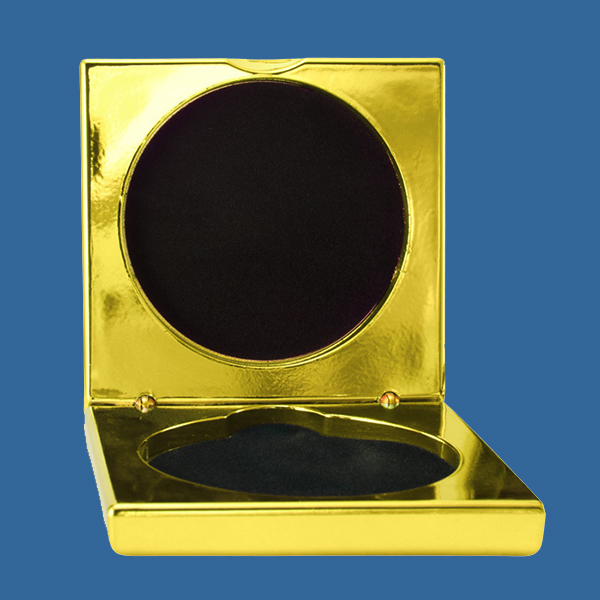 1404-1GVPe Electric Gold Medal Case Fits 50mm Medals, Medal Display Box