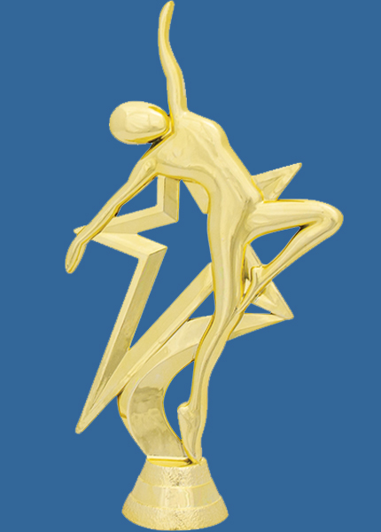 4651t Gold Plastic Dance Trophy Figurine (with thread for base ...