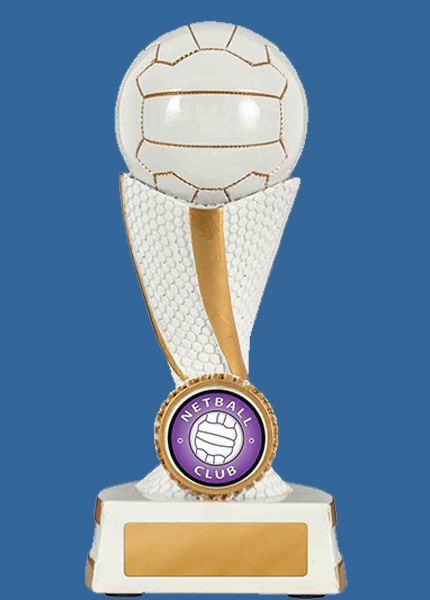 1134-8_e Delta Series Resin Netball Trophy • Sydney Awards & Trophies