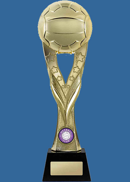 1187-8_e Gamma Series Resin Netball Trophy • Sydney Awards & Trophies